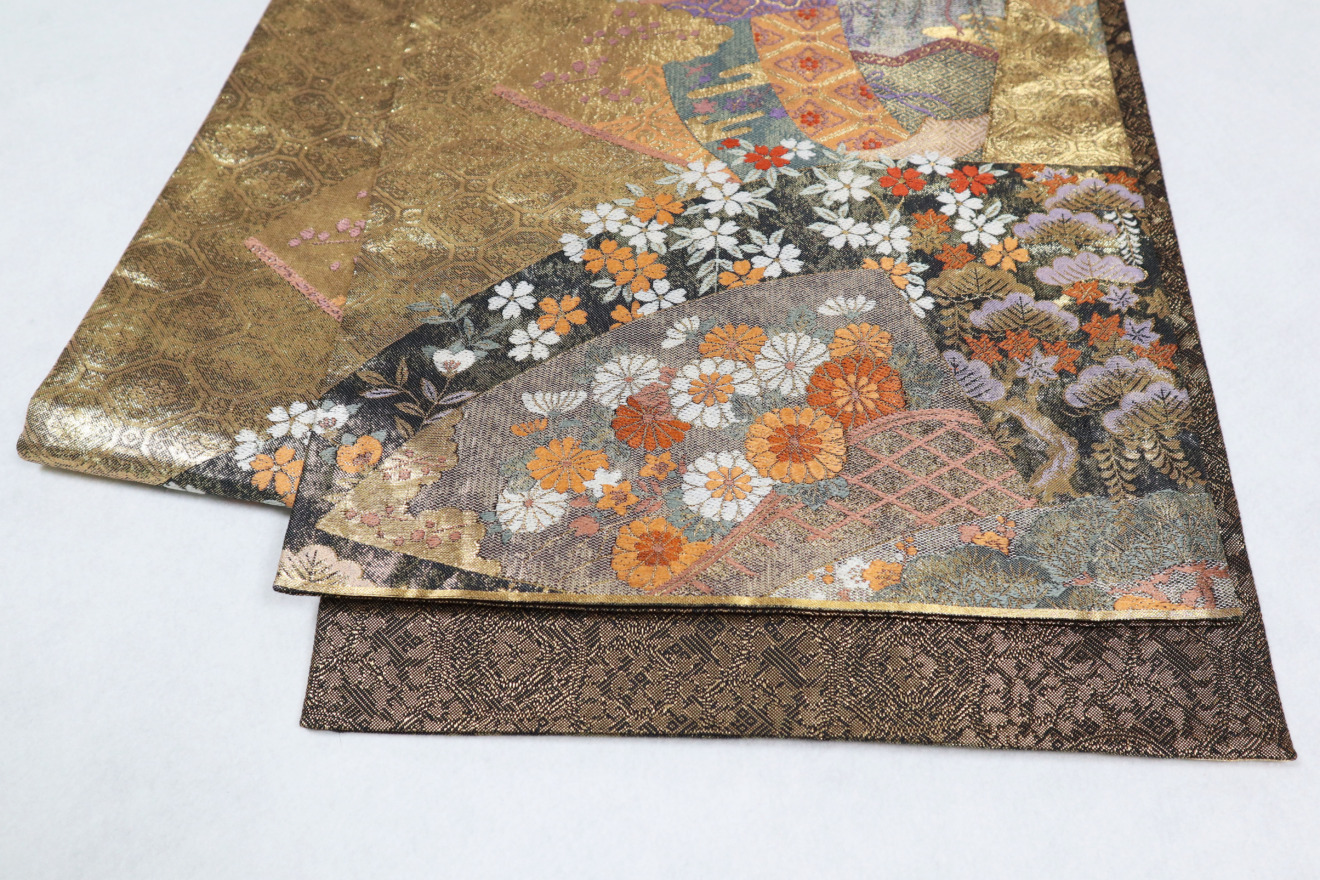 Vintage Silk Reversible Fully Patterns Obi | KAGITORA